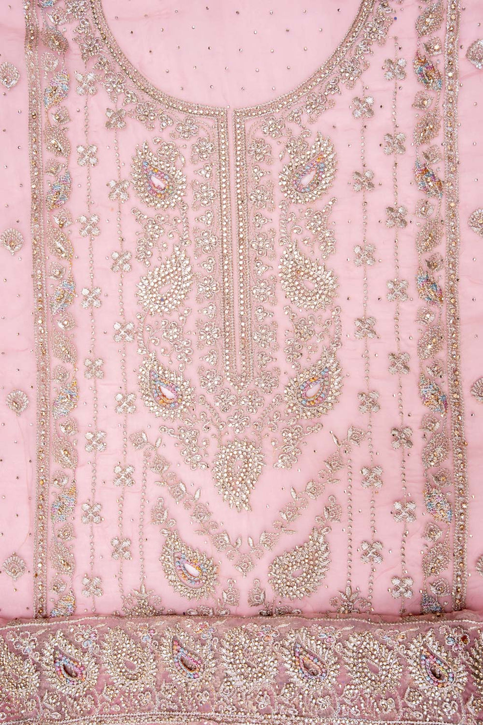 Gajari Organaz Unstitched Salwar Suit With Organza Dupatta – The Panna Shop